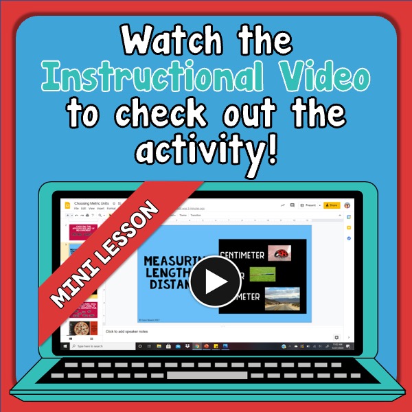 Choosing Metric Units - Fun Digital Google Slides Activity for Students ...