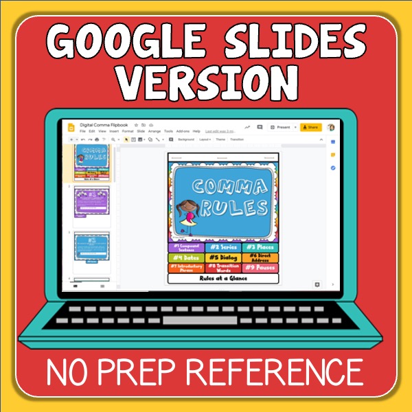 Comma Flipbook - Comma Rules & Reference with Digital Version | Print ...