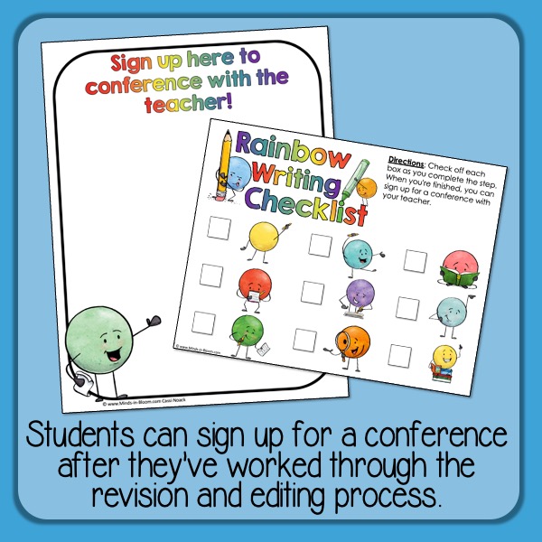 Revising/Editing Checklist (Rainbow!) - Expository, Opinion, or ...