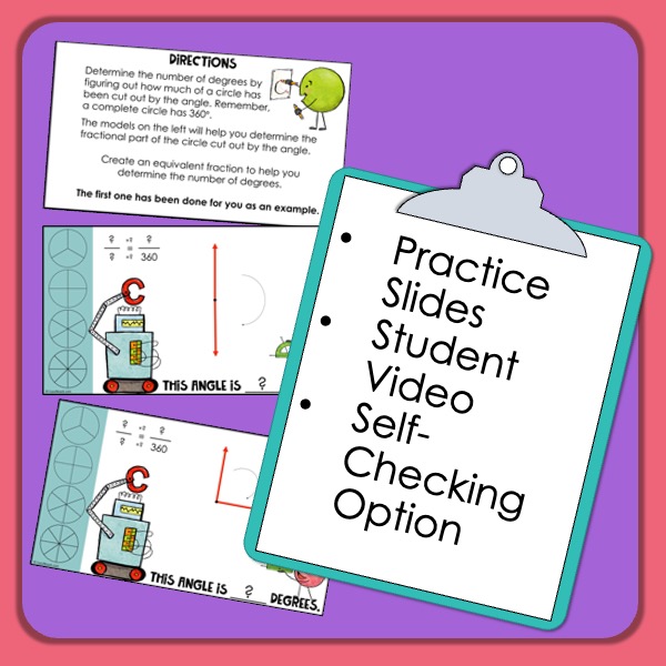 Angles, Circles & Degrees - Cut Outs of a Circle Digital Activity ...
