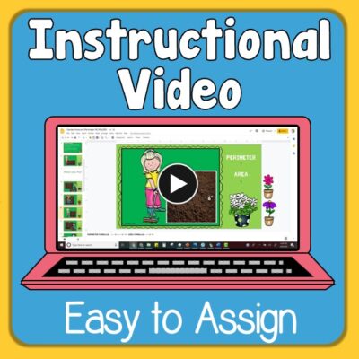 Area & Perimeter Gardens - Two Options: Ruler or No Ruler | Digital ...