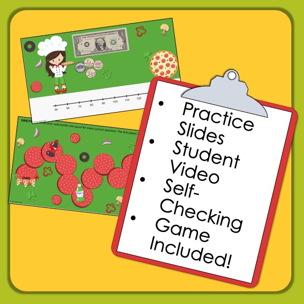 Number Lines to 1,000 - Counting Money & Showing Points Pepperoni Game ...