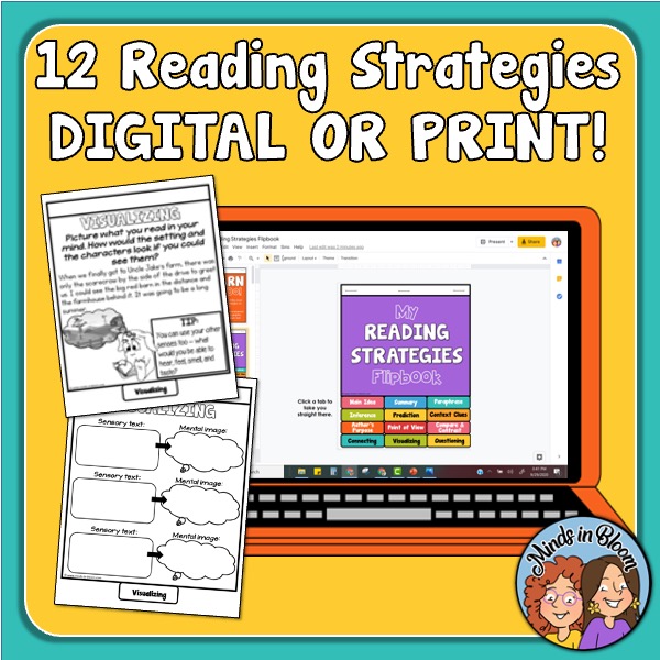 Reading Strategies Flipbook - Reference & Graphic Organizers | Print ...
