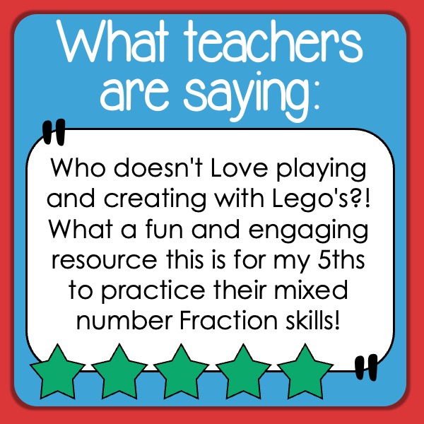 Fractions & Mixed Numbers (with Improper Fractions) - Digital Lego ...