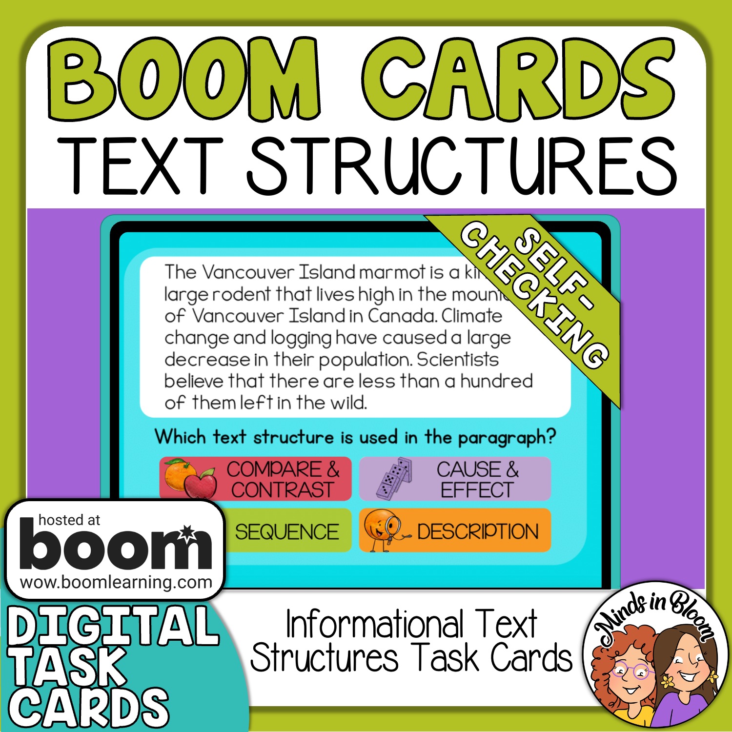 Informational Text Structures - BOOM Cards | Digital Distance Learning ...