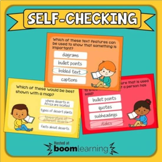 Informational Text Features (Nonfiction) - BOOM Cards | Digital ...