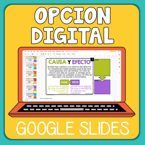 Tarjetas de trabajo: Identificando causa y efecto (Identifying Cause ...