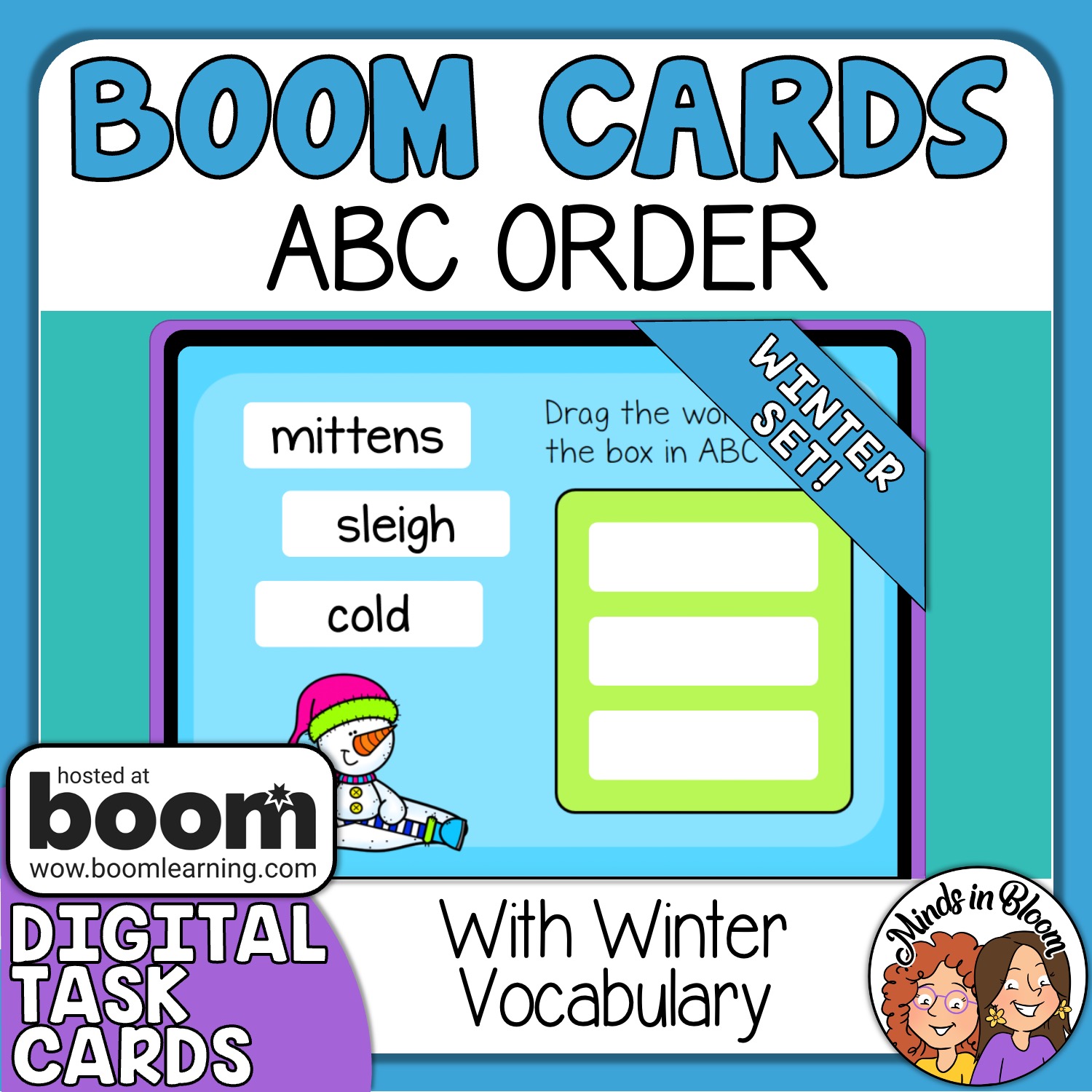 ABC Order (with Winter Vocabulary) - BOOM Cards | Digital Distance ...