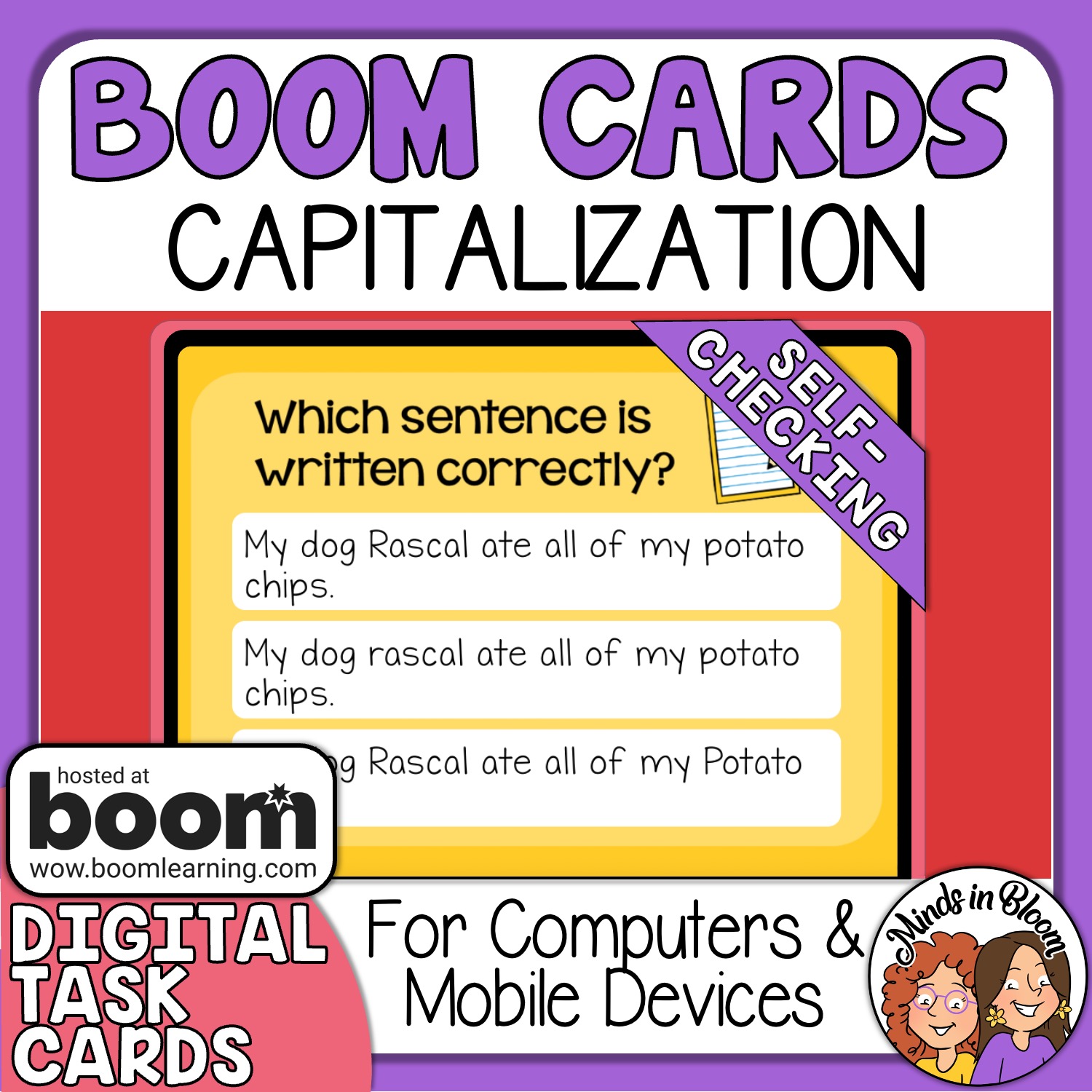 Capitalization - BOOM Cards | Digital Distance Learning Task Cards ...