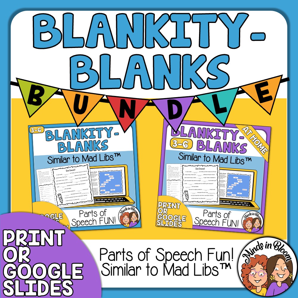 Blankity-Blanks Bundle Similar to Mad Libs™ Fun Activities Print ...