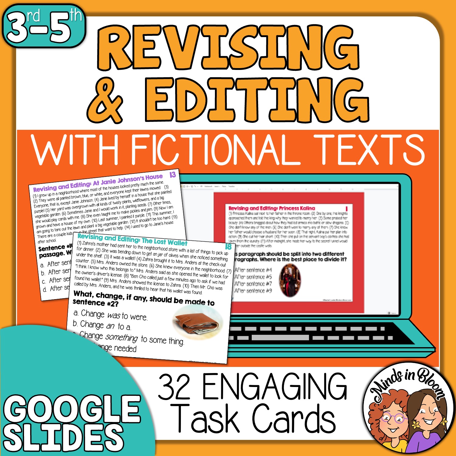 Revising Editing Task Cards SET 2 Fictional Texts Print 