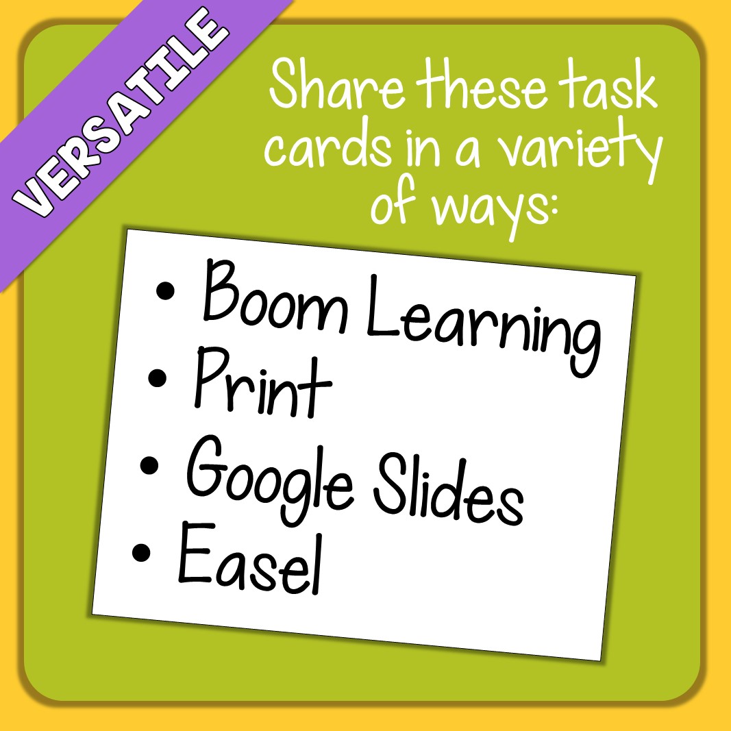 Main Idea - MINI BUNDLE (Task Cards & Boom Cards) | Print & Digital ...