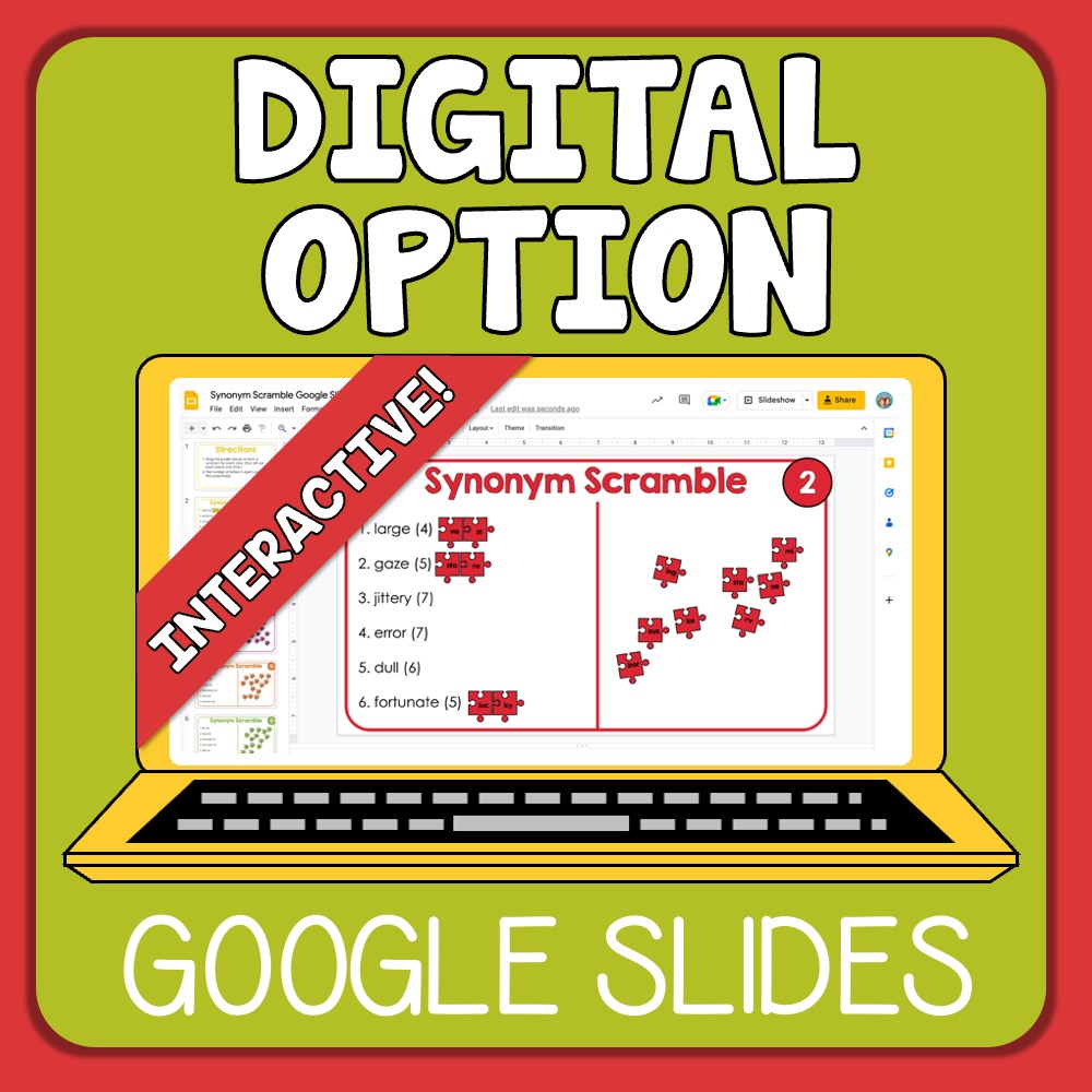 Synonym Scramble Activity Printable Or Google Digital Fun Puzzle synonym-scramble-activity-printable-or-google-digital-fun-puzzle
