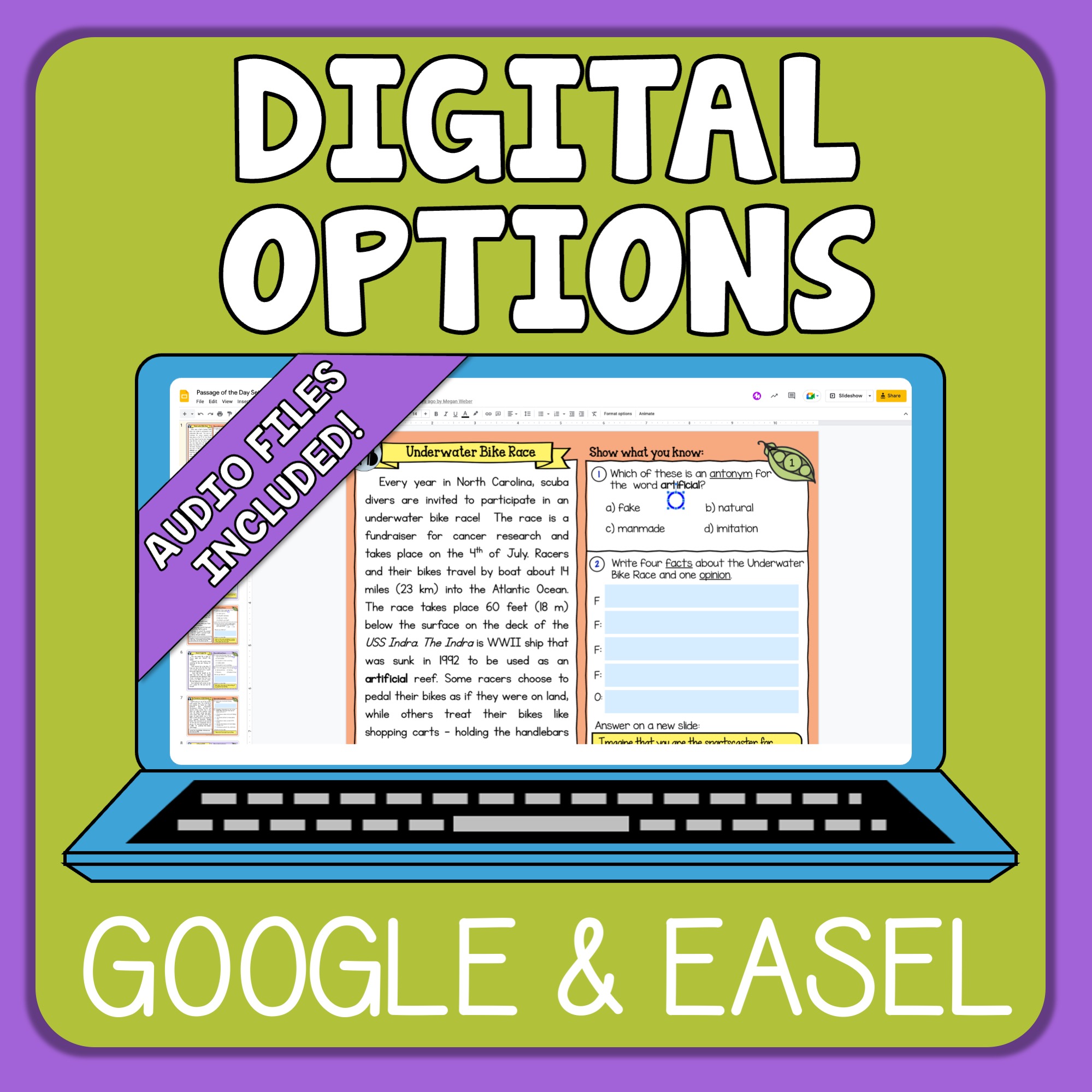 Passage of the Day (POD - SET 2) - Close Reading Comprehension Passages ...