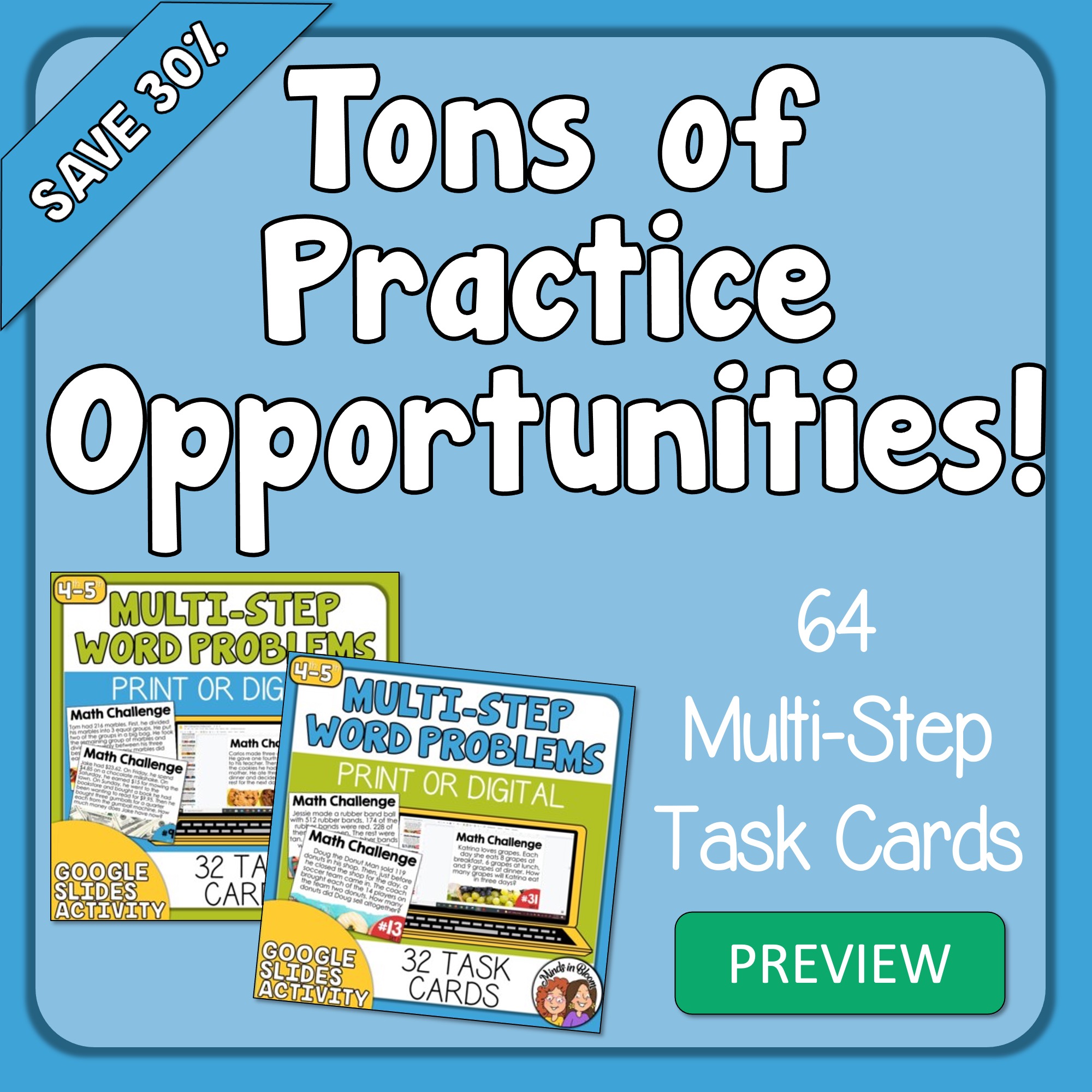 Multi-Step Story Problems - BUNDLE (Representing Word Problems ...