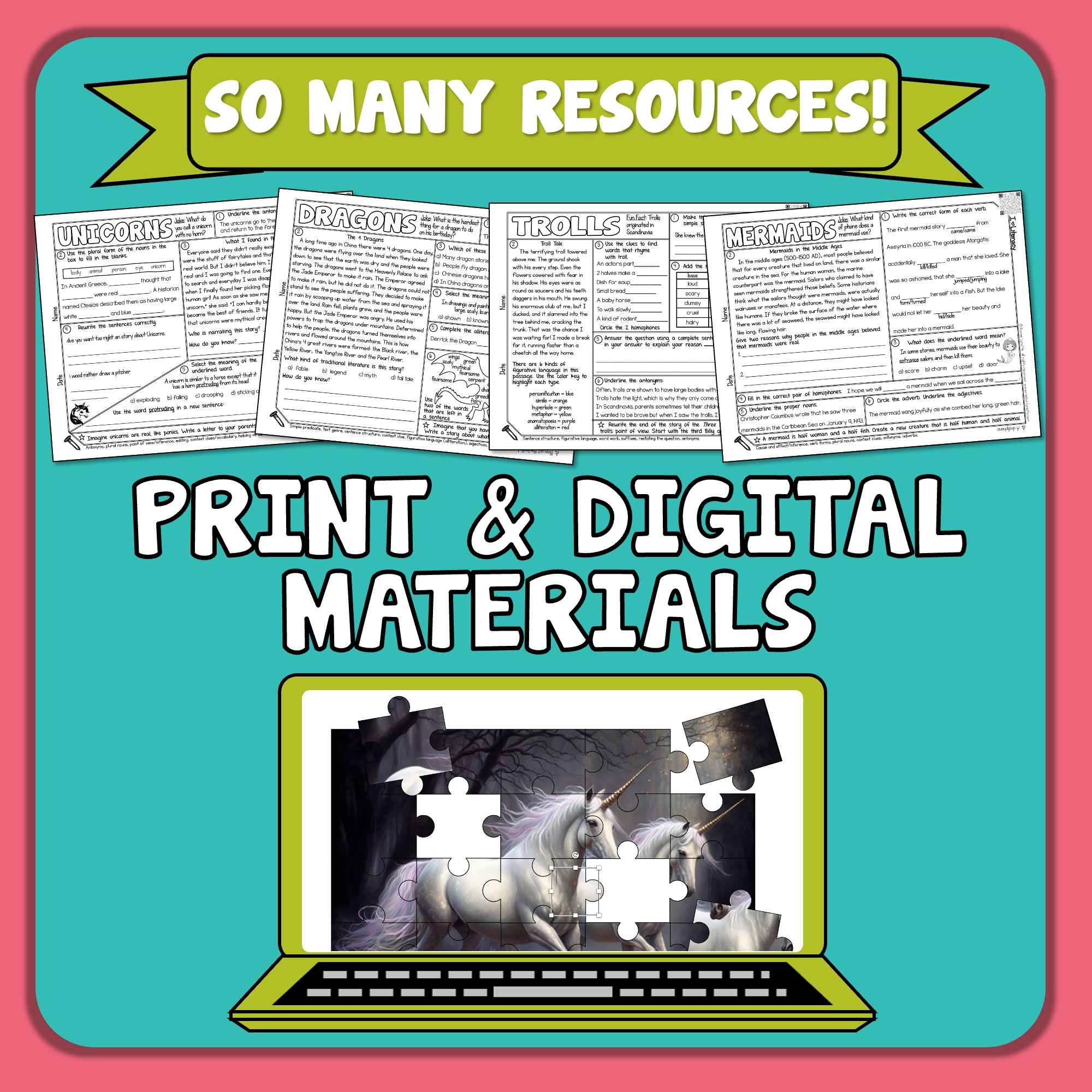 English Language Arts Review Set 2 - ELA Spiral Review Morning Work ...