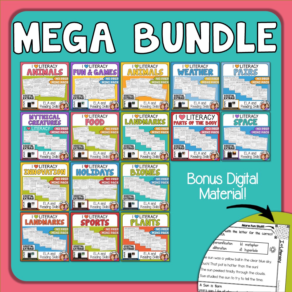 English Language Arts Review MEGA BUNDLE - ELA Spiral Review Morning ...