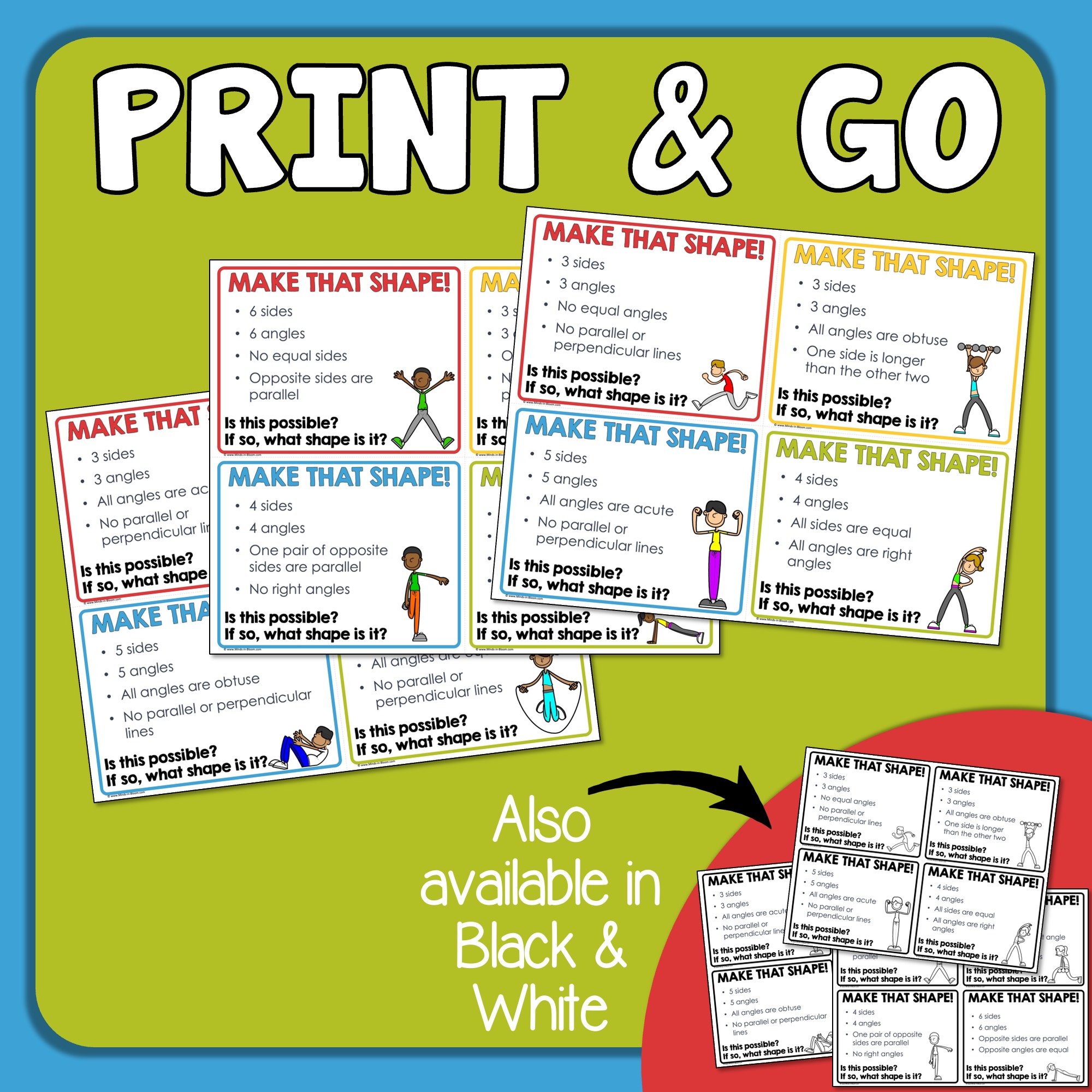 Make That Shape with Friends - Interactive Geometry Lesson - Engaging ...