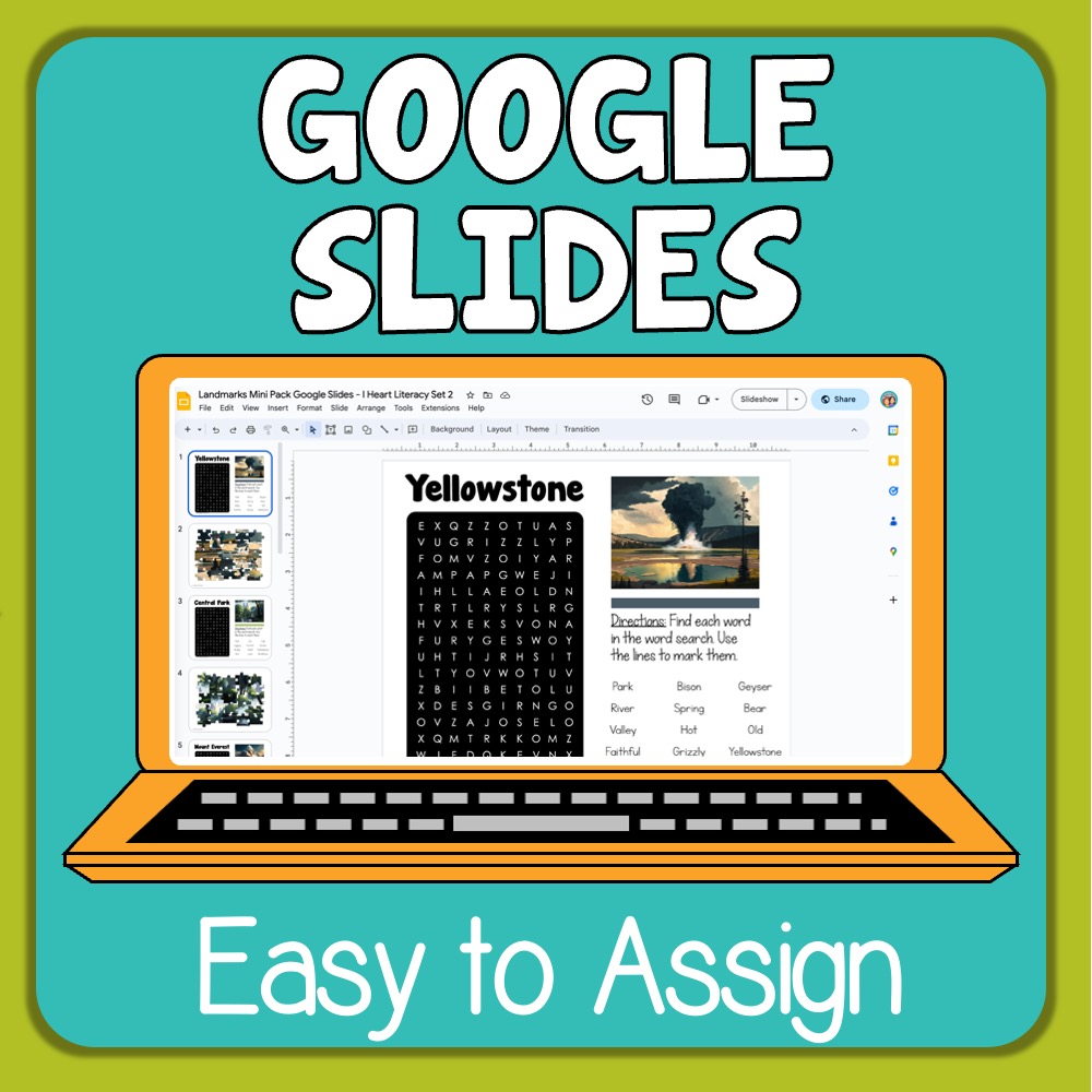 Landmarks Themed ELA and Reading Skills Review Mini-Pack - Morning Work ...