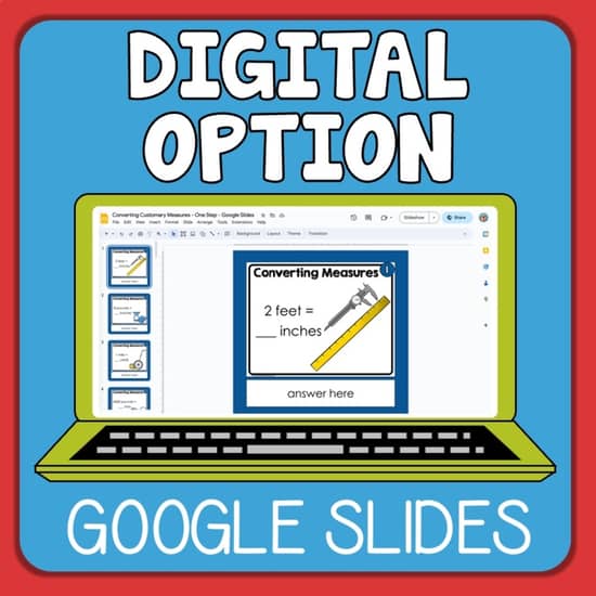 Converting Customary Measures Task Cards - One Step Conversions - Plus ...