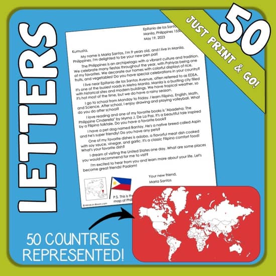 Letter Writing Fun + Emails - Pen Pals Around the World - Fun Cultural ...