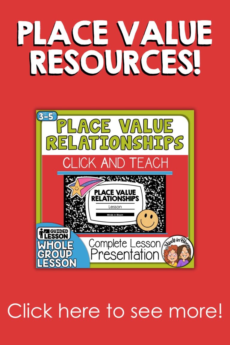Teaching Place Value So Students Truly Understand - Minds in Bloom