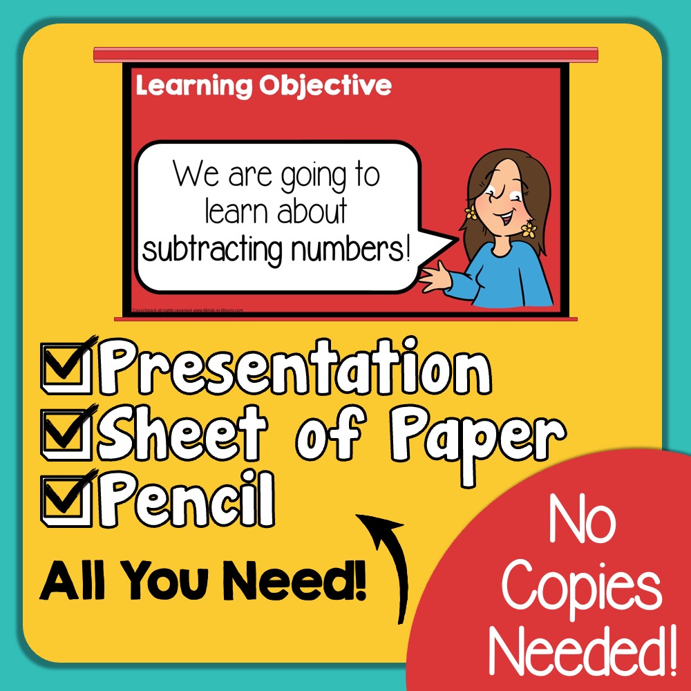 Subtraction with Regrouping Click and Teach Student Presentation ...