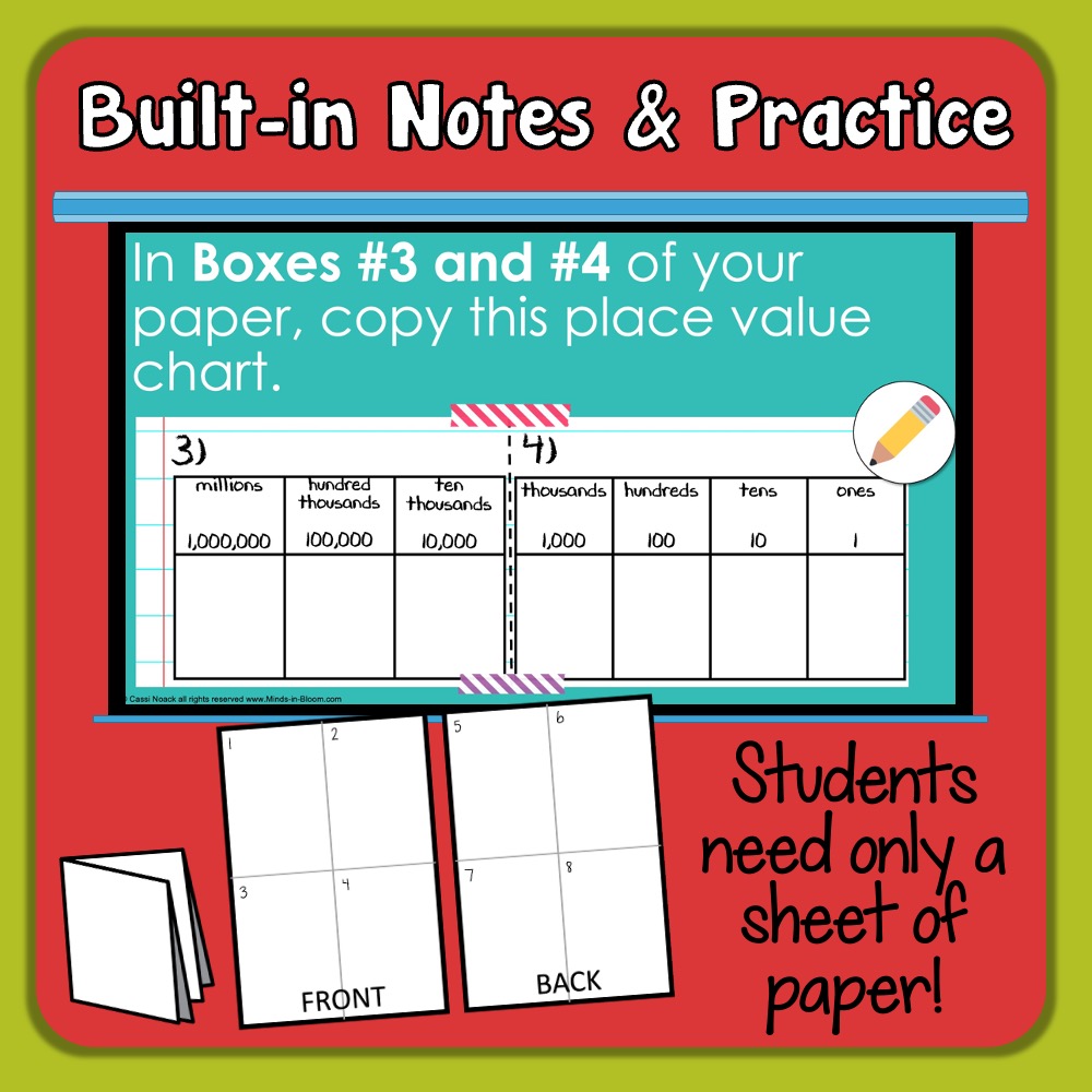 NO PREP Place Value Relationships Lesson - Click and Teach Student ...