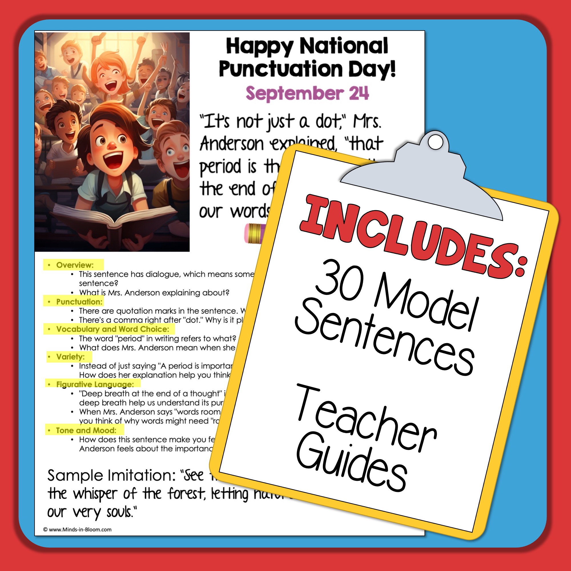 Model Sentences for September - Writing Daily Practice - Mentor BTS ...