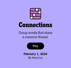 Making Your Own Connections Game: A Fun Classroom Innovation - Minds in ...