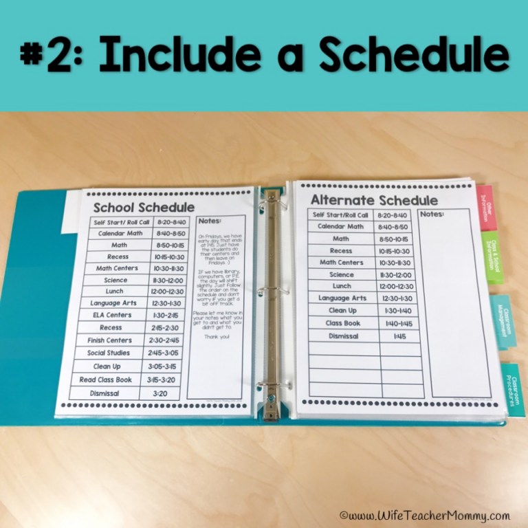 Writing Emergency Lesson Plans for Substitute Teachers - Minds in Bloom