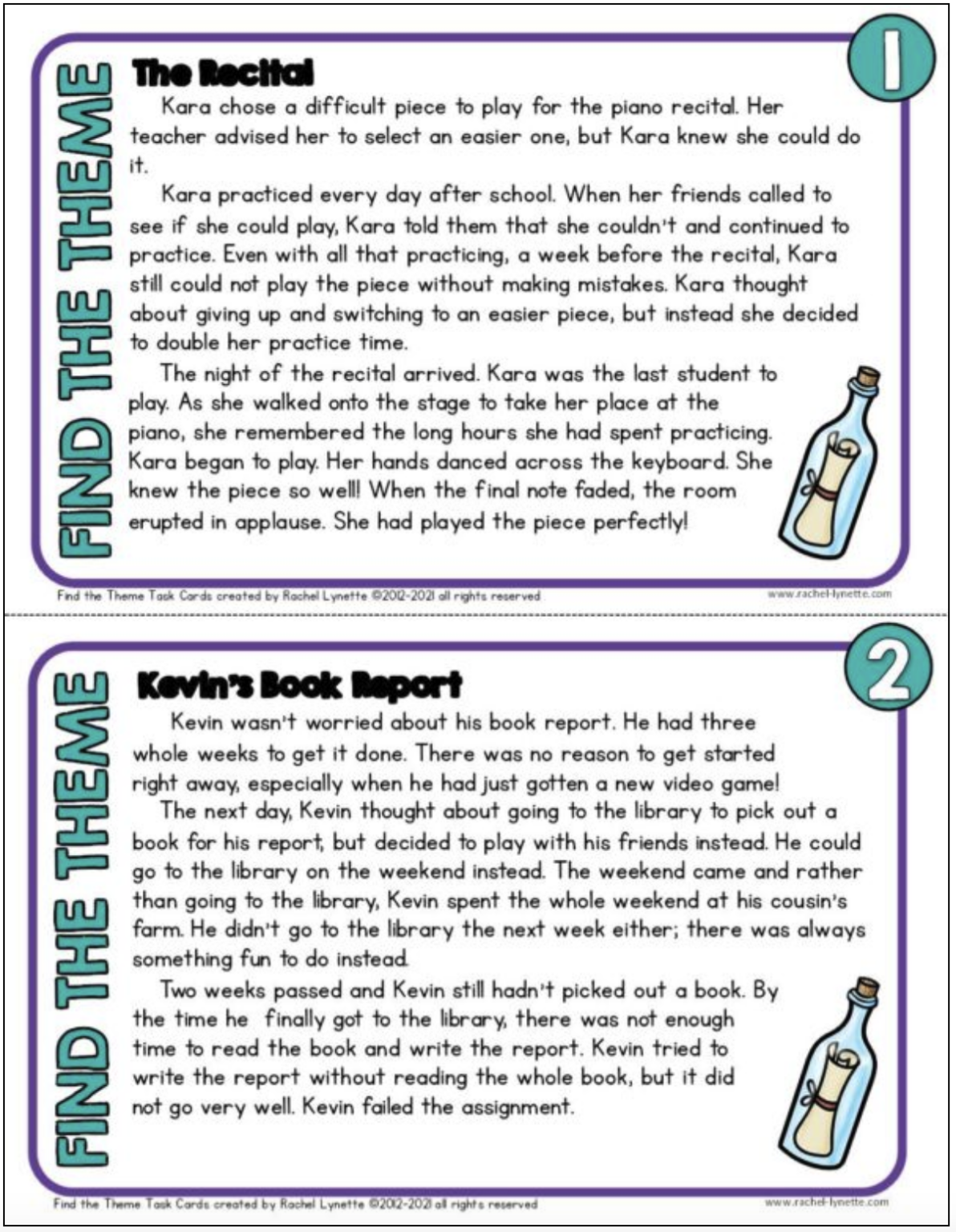 Ideas for Teaching Theme to your 3rd, 4th, and 5th Graders!