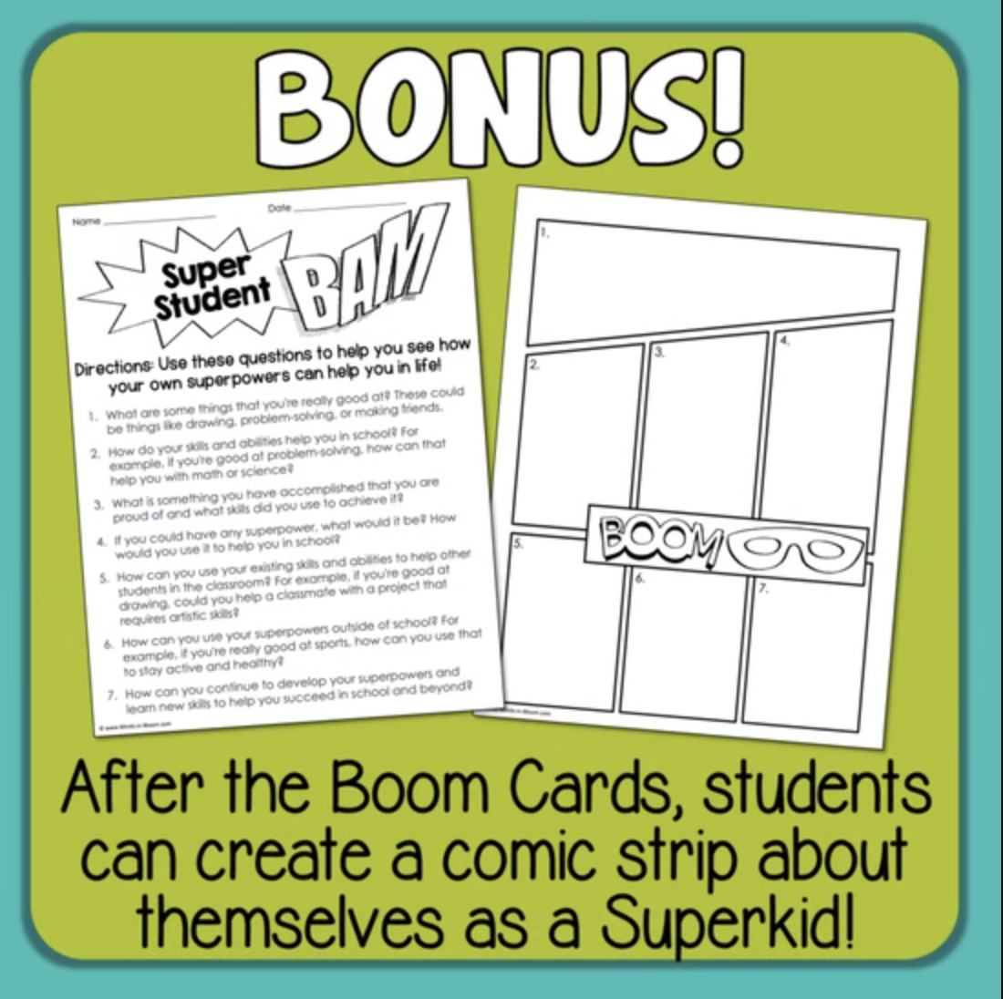 Superkids Comma Rules Practice Boom Cards - Commas in a series compound ...