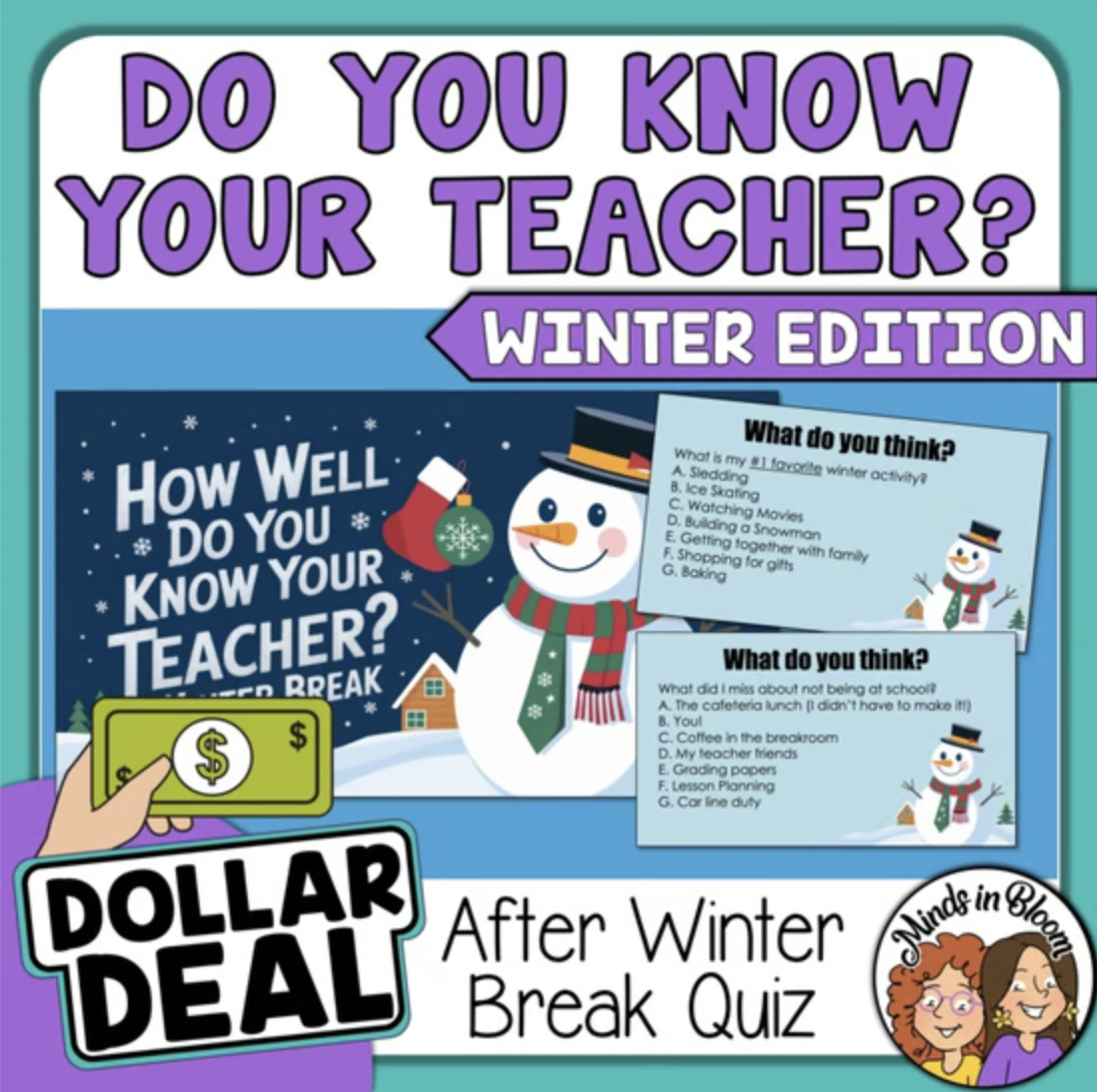 How Well Do You Know Your Teacher winter break edition - After break ...