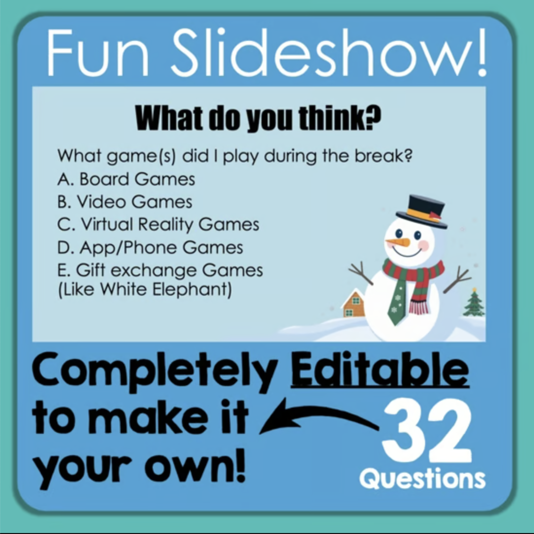 How Well Do You Know Your Teacher winter break edition - After break ...