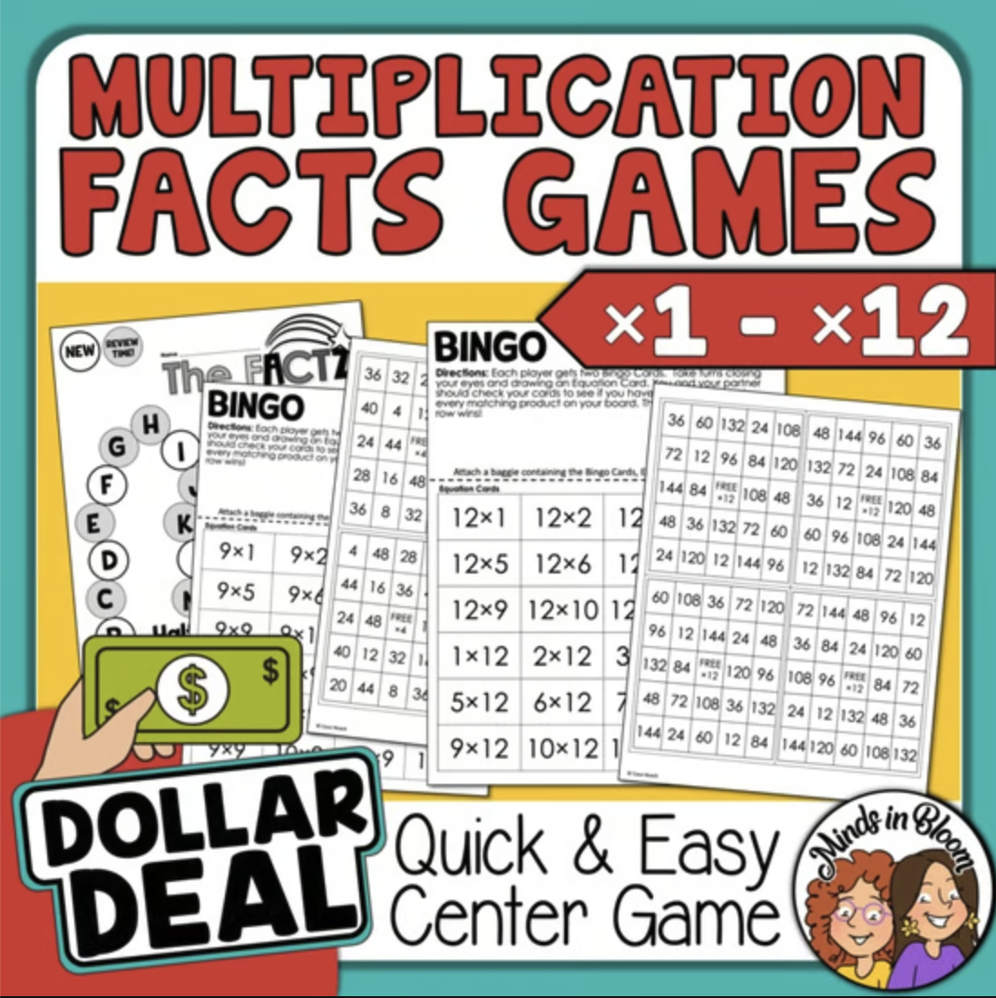 Multiplication Games for Math Fact Fluency Multiply Basic Facts Math ...